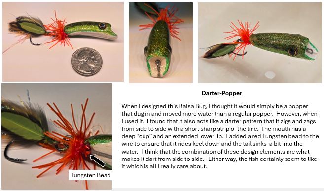 Darter - Popper - All about flies - FlyAnglers Online